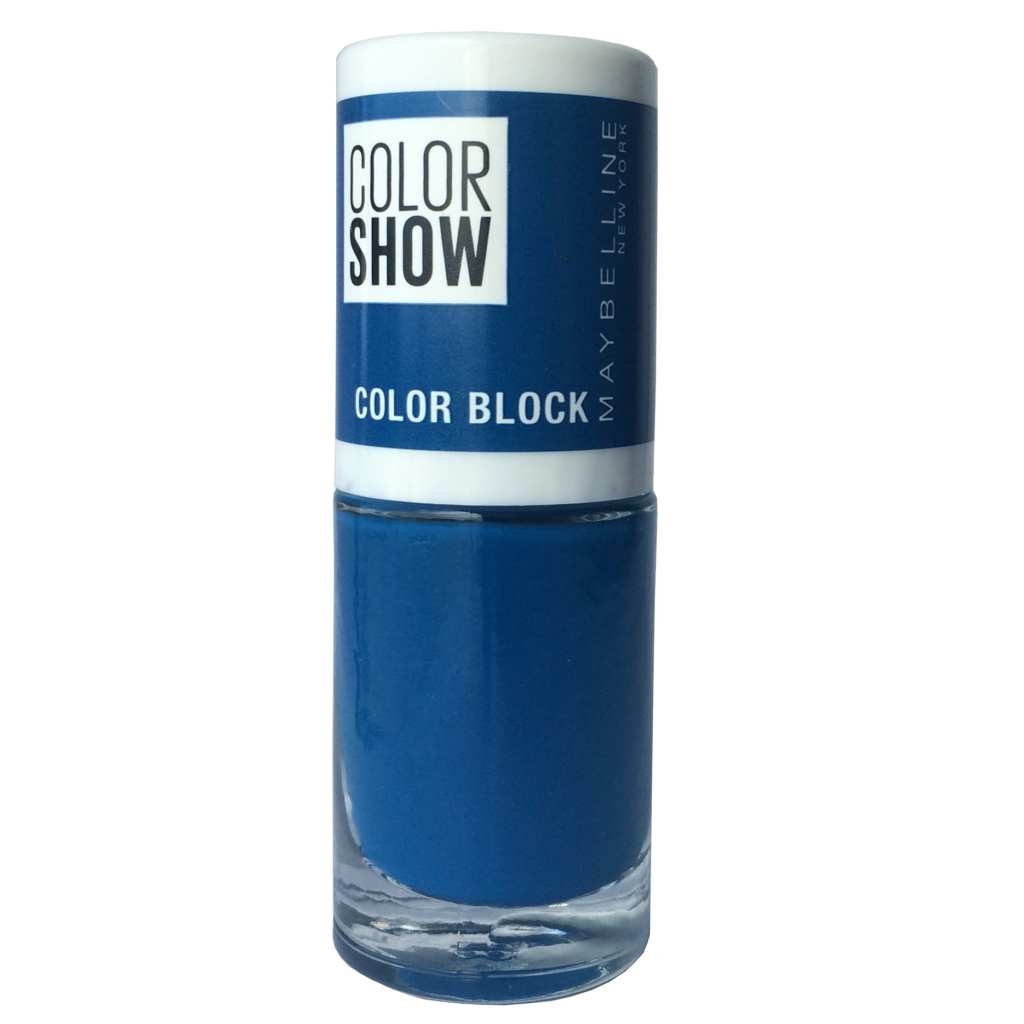 Maybelline Color Show Color Block Nail Polish - 487 Blue Blocks - £1.79