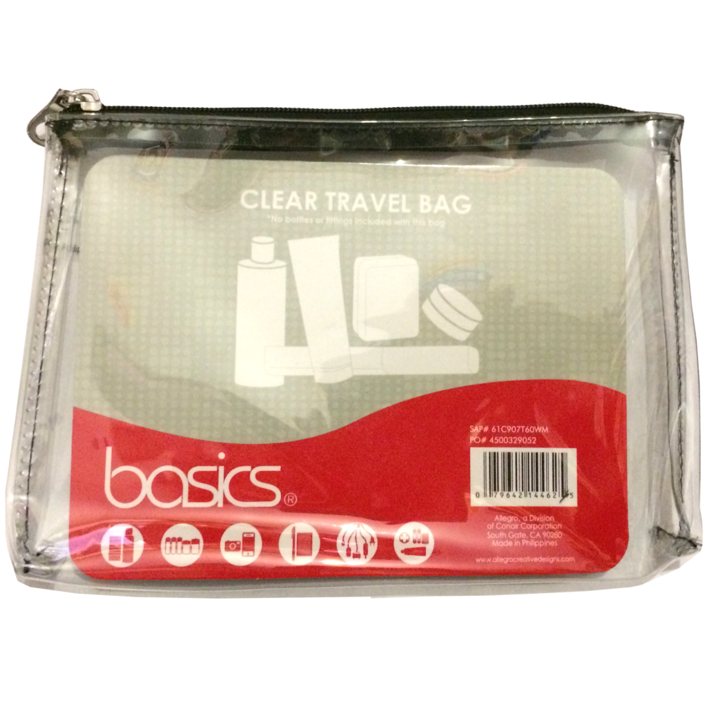 Basics Clear Travel Bag - £1.89